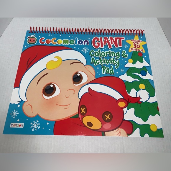 Bendon | Toys | Cocomelon Giant Coloring And Activity Pad Includes Over ...